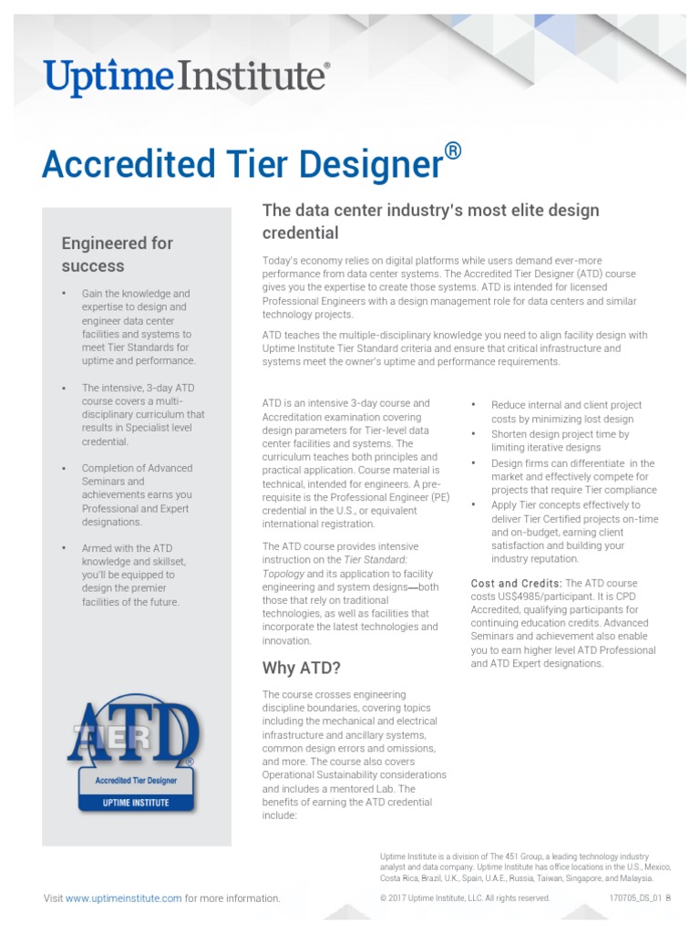 Accredited Tier Designer: The Data Center Industry's Most Elite Design ...