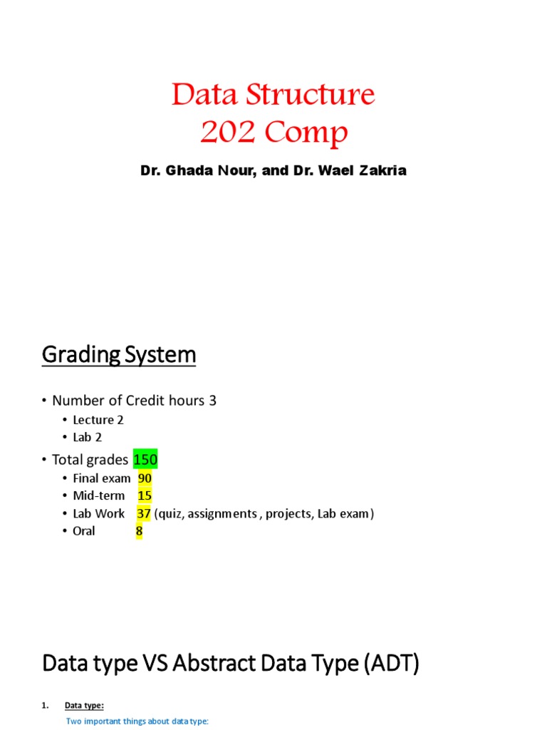Lecture 1 Introduction Pdf Data Type Pointer Computer Programming