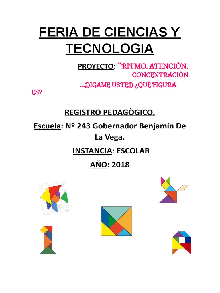 Feria de Ciencias y Tecnologia Registro 2018 | PDF