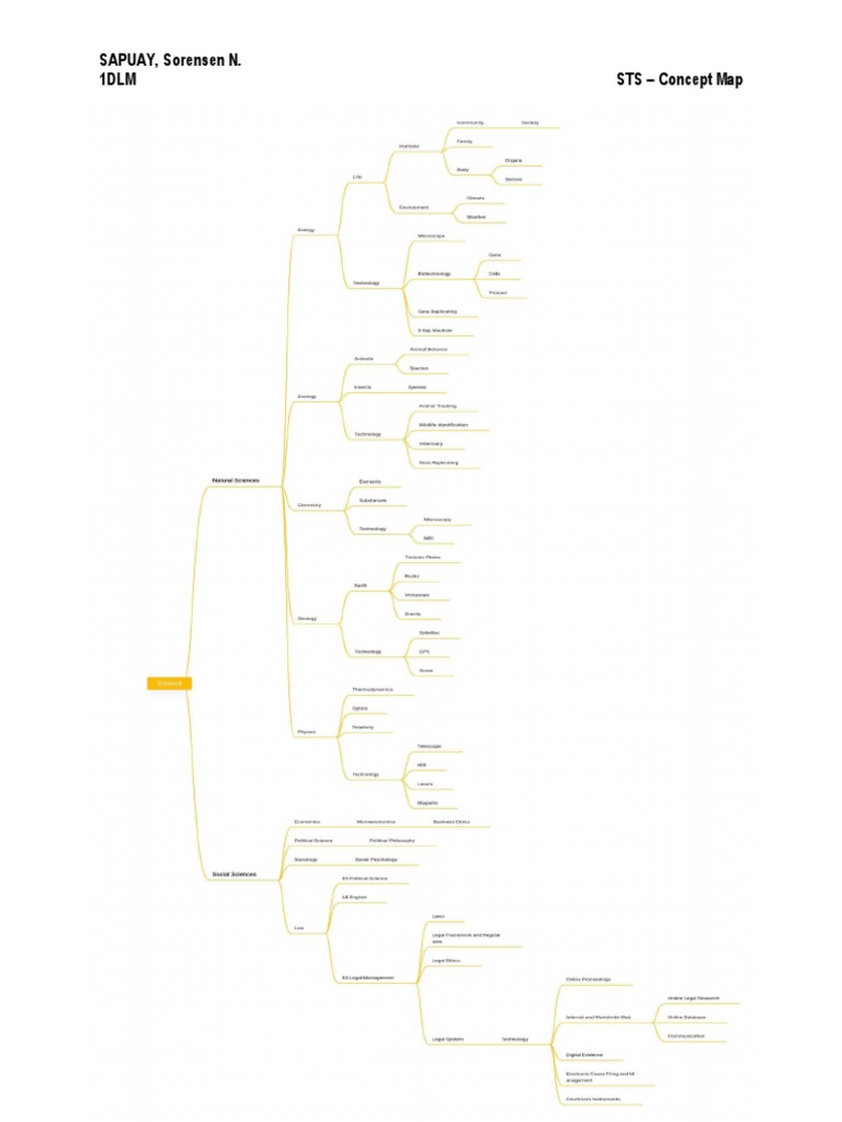 STS Concept Map Overview | PDF