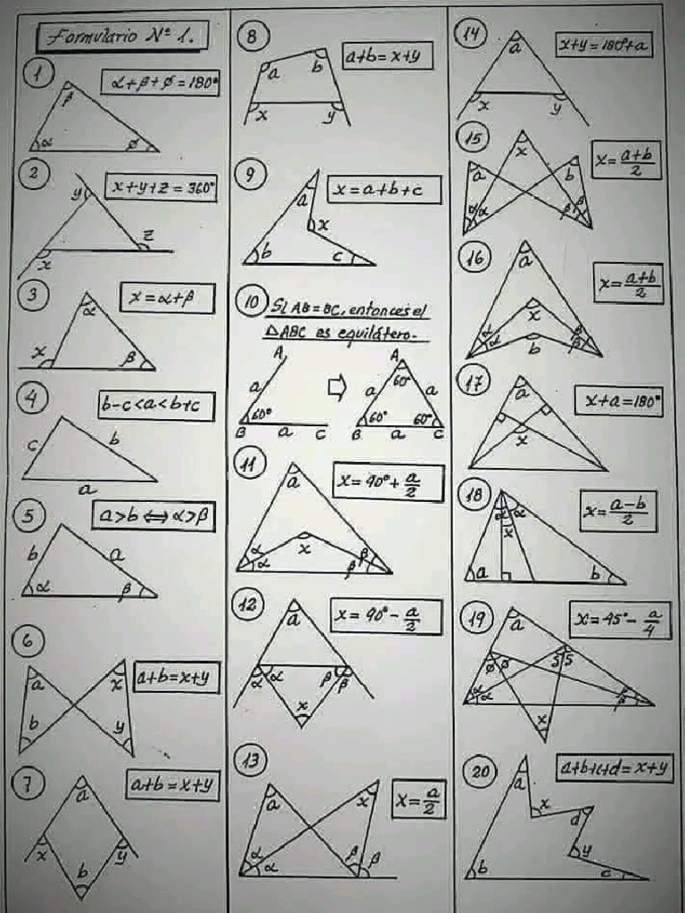 Formulas Geometricas | PDF