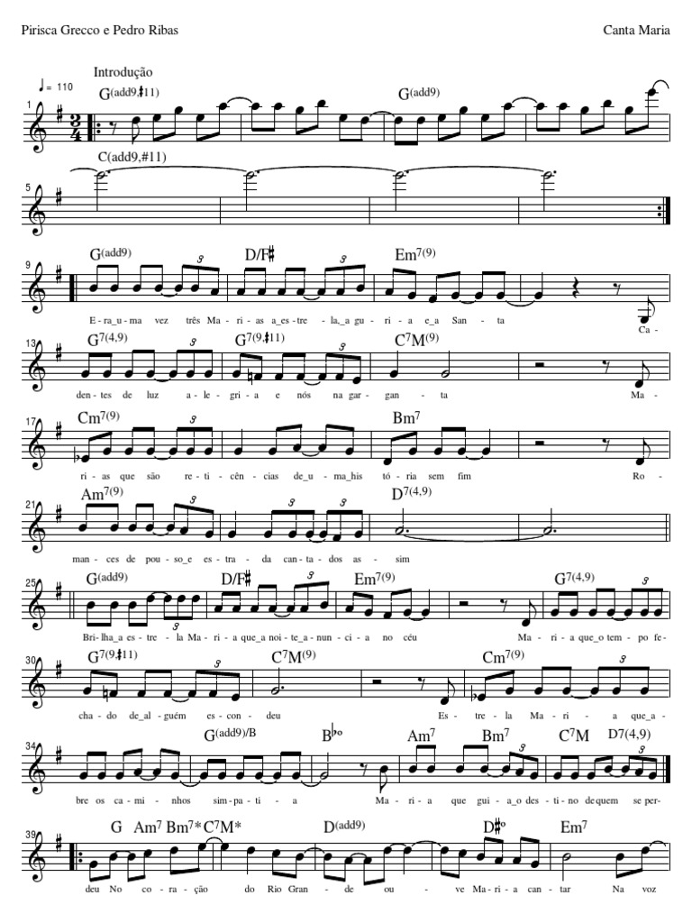 Canta Maria Partitura | PDF
