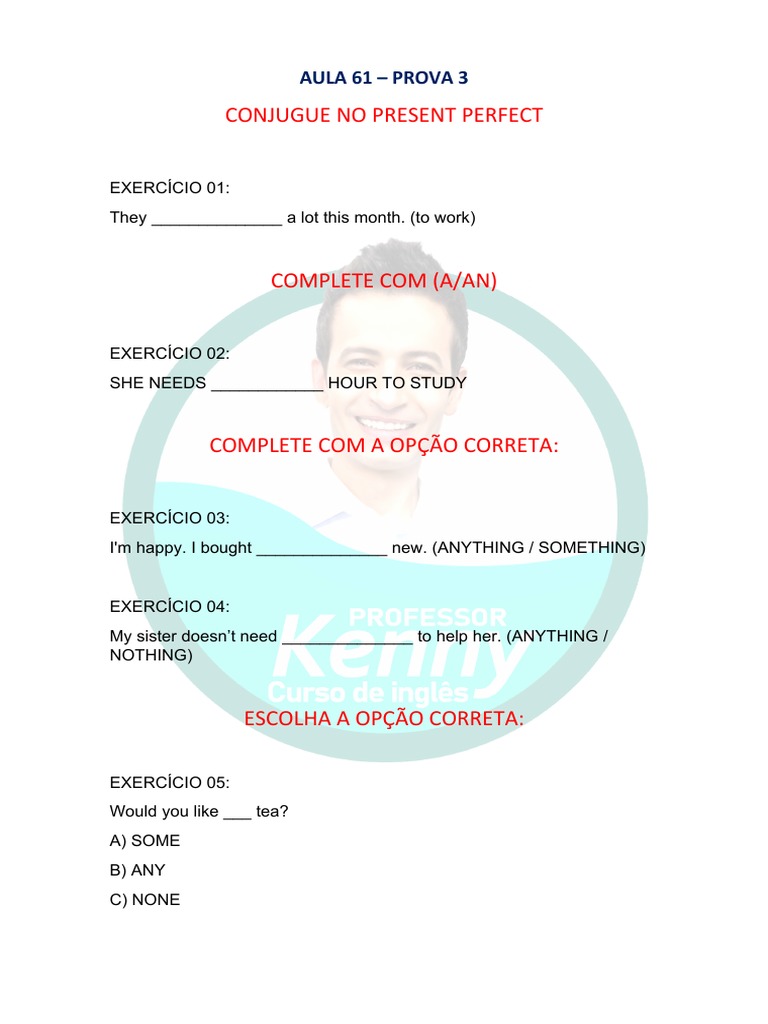 Prova Professor Kenny | PDF