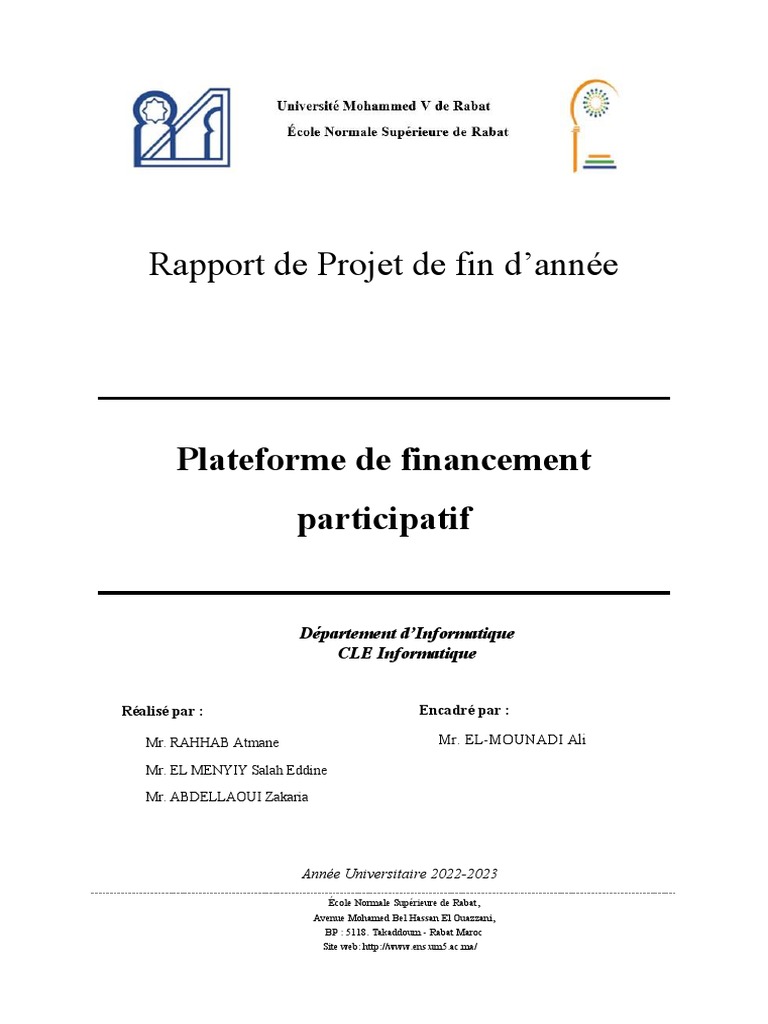 Rapport de PFE | PDF | Business | Serveur (Informatique)