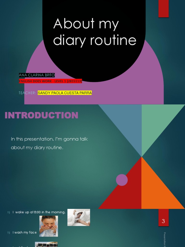 About My Diary Routine ANA | PDF