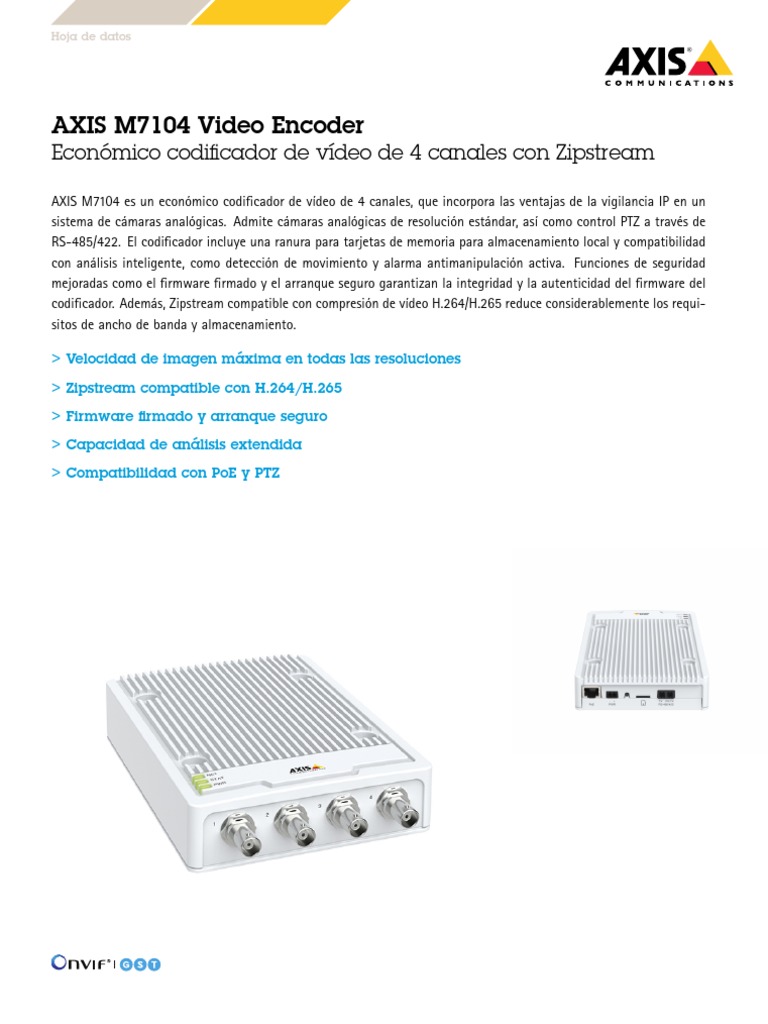 Axis M7104 | PDF | Protocolos de internet | Ingeniería Informática