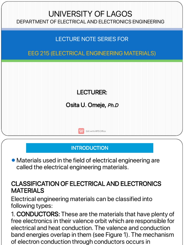 Eeg 215 Lecture Series Upadated | PDF