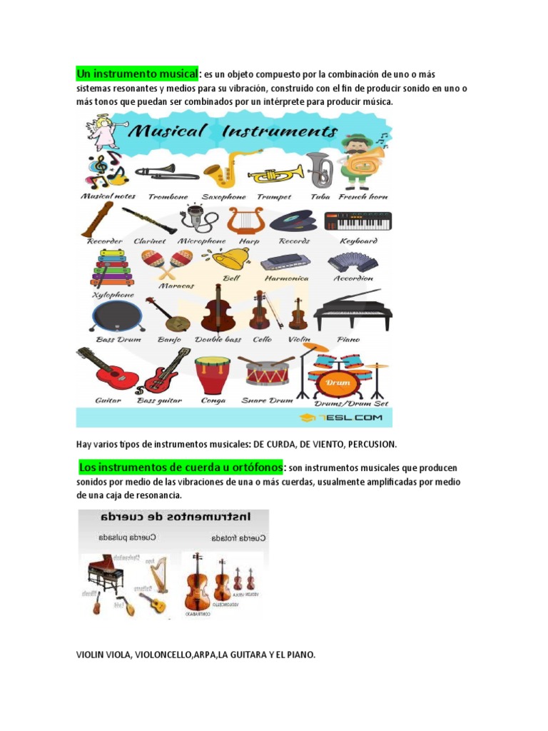 Instrumentos Musicales | PDF
