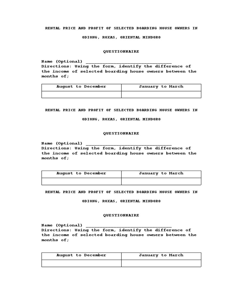 Business Income Surveys in Roxas | PDF | Economies | Business