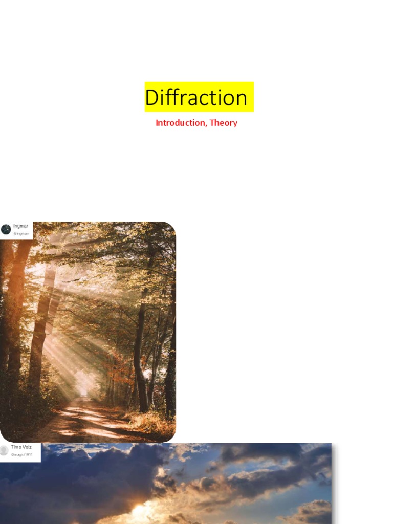 Diffraction | PDF | Diffraction | Motion (Physics)