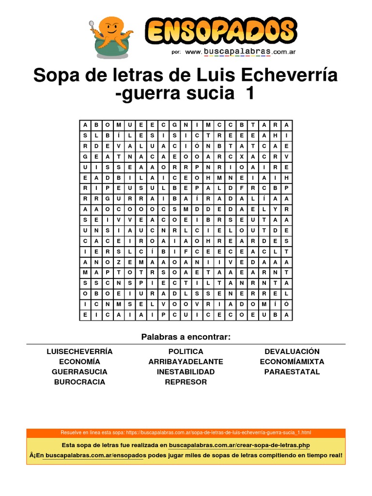 Sopa de Letras | PDF