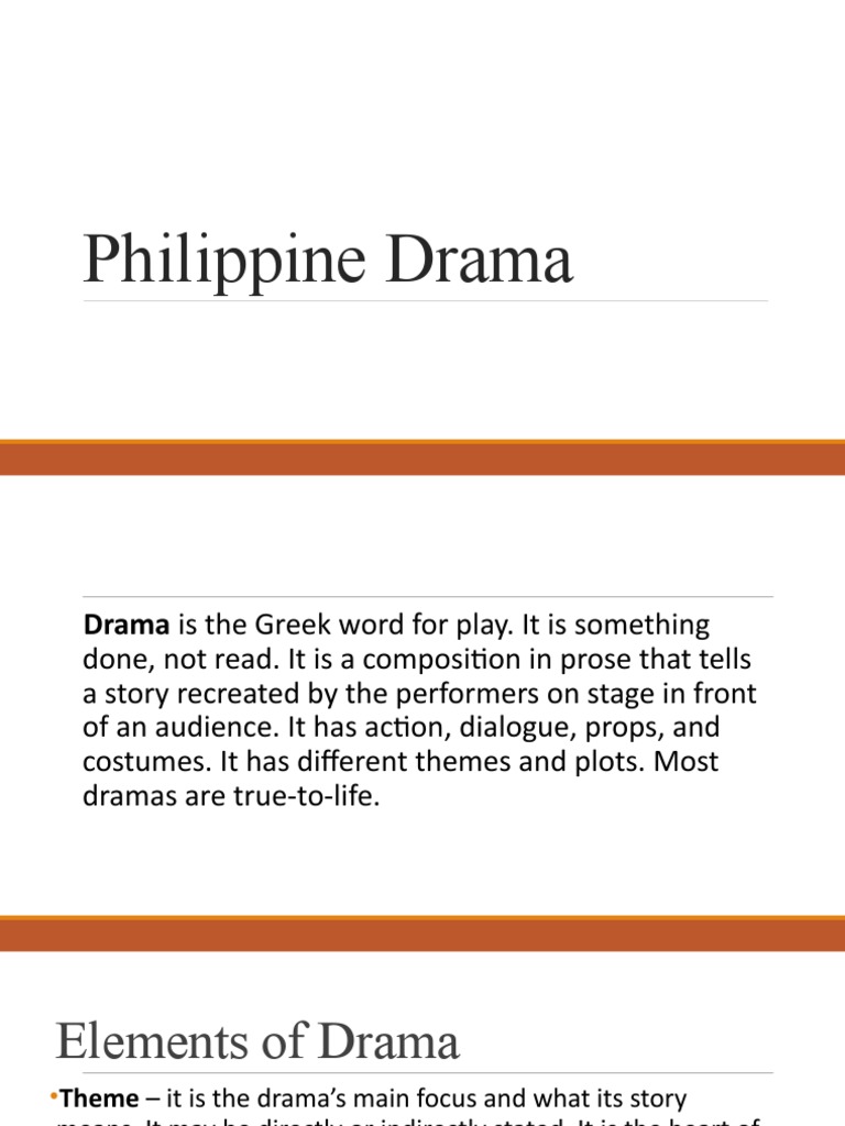 Philippine Drama | PDF | Realism (Arts) | Actor