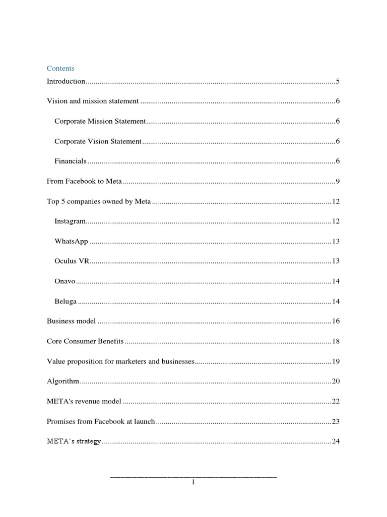 META Case Study | PDF