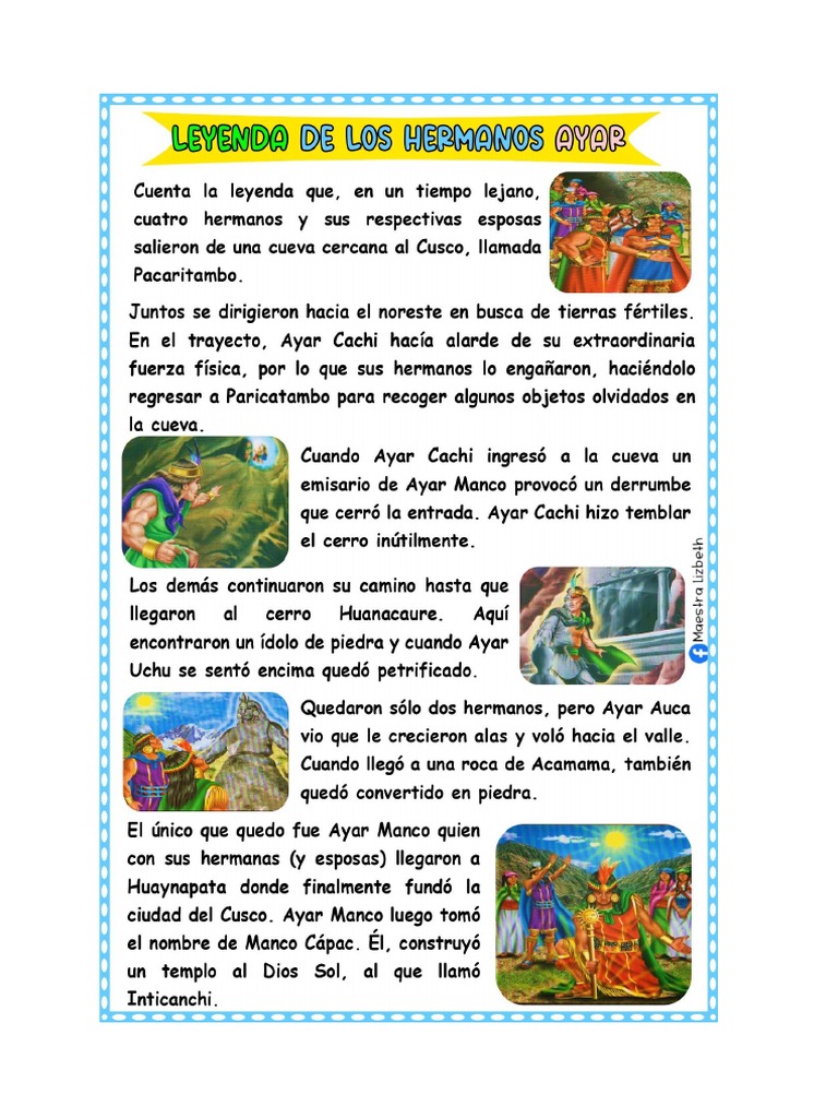 La Leyenda de Los Hermanos Ayar | PDF