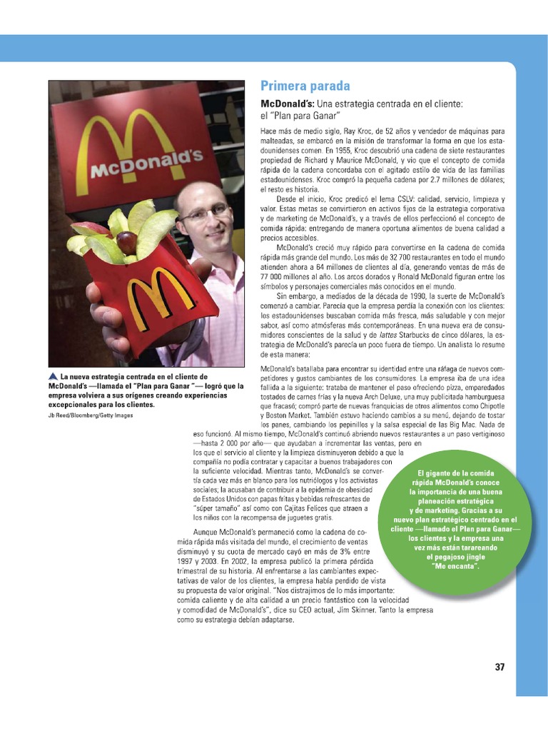 Caso de McDonalds | PDF