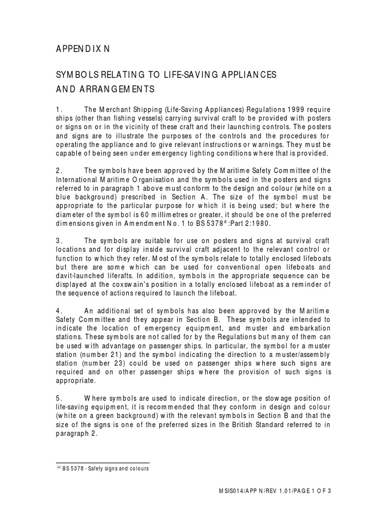 Imo Symbols | PDF | Equipment | Shipping