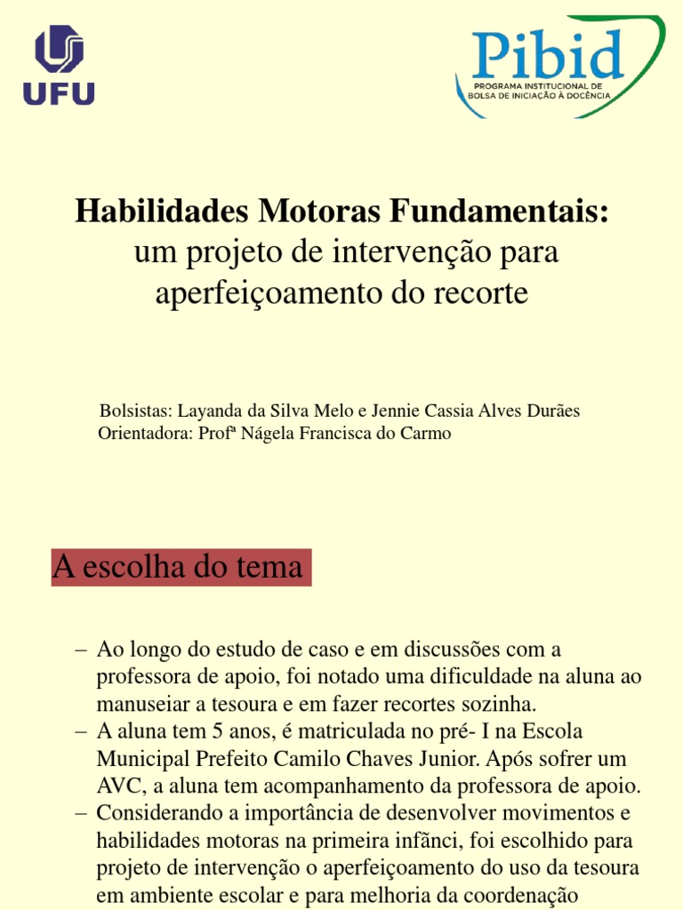 Habilidades Motoras Fundamentais | PDF