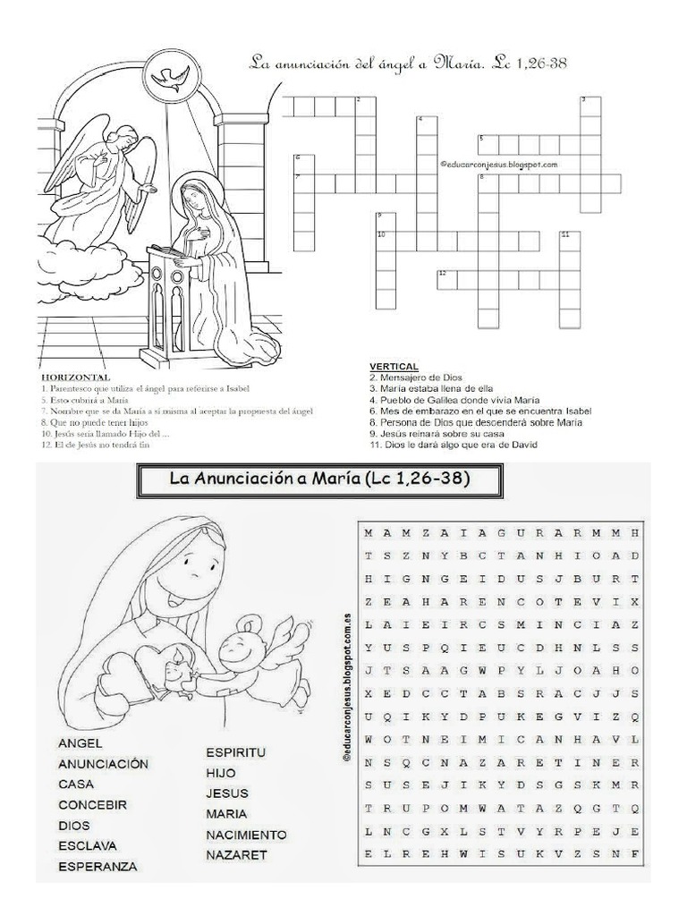 Anunciacion | PDF | Jesús | María, madre de Jesús