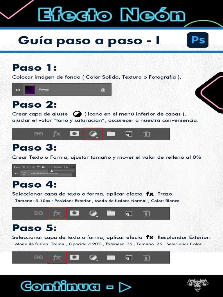 Guia Efecto Neon | PDF