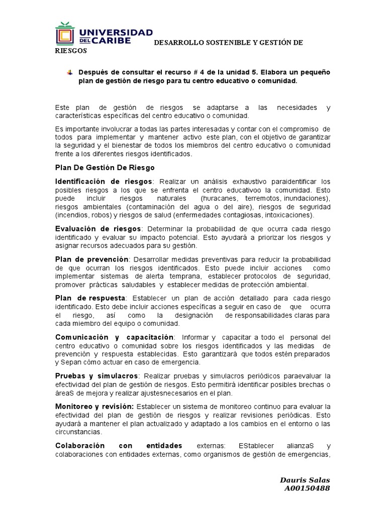 Unidad 5 Actividad 3 | PDF