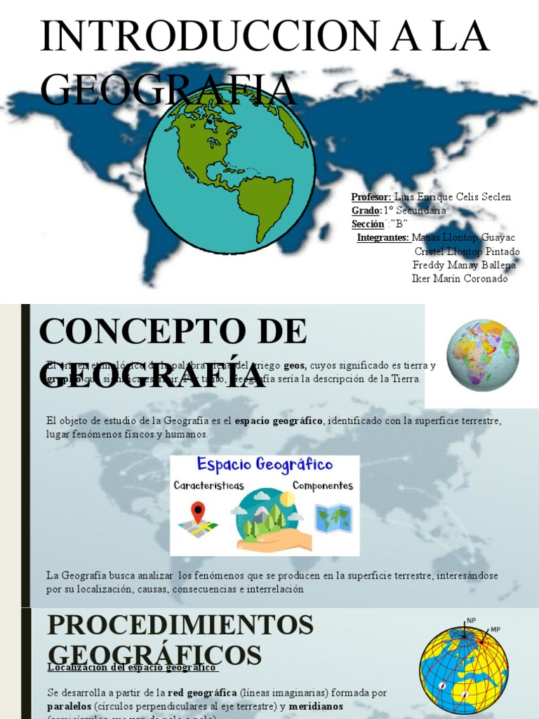 Introducción A La Geografía | PDF | Geografía | Espacio