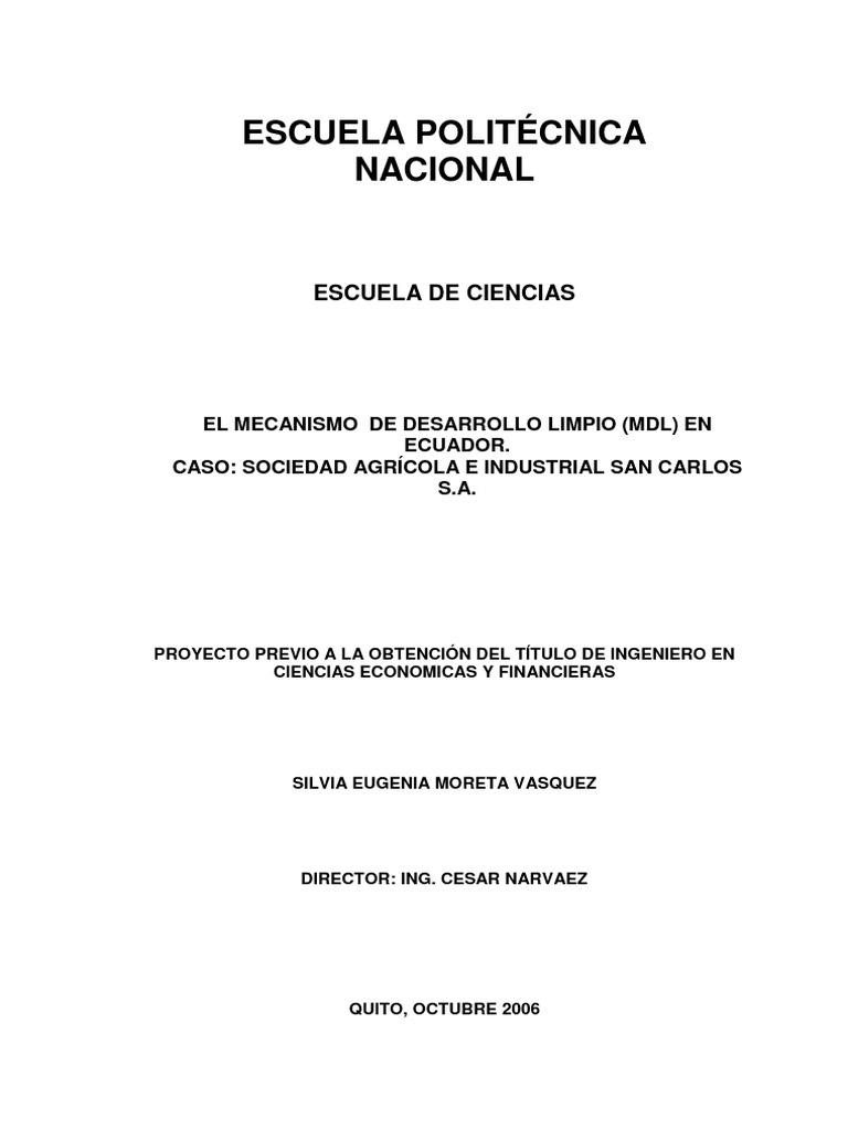 CD-0738.pdf Biomasa San Carlos | PDF | Desarrollo sostenible | Ecuador