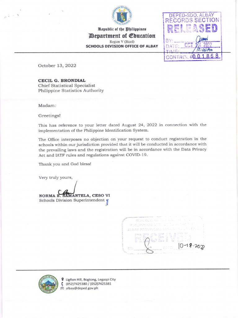 SDO Albay Memo | PDF