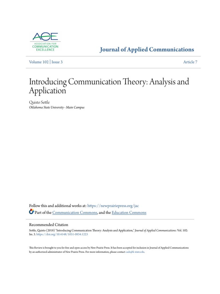 Review of Communication Theory Textbook | PDF | Science & Mathematics