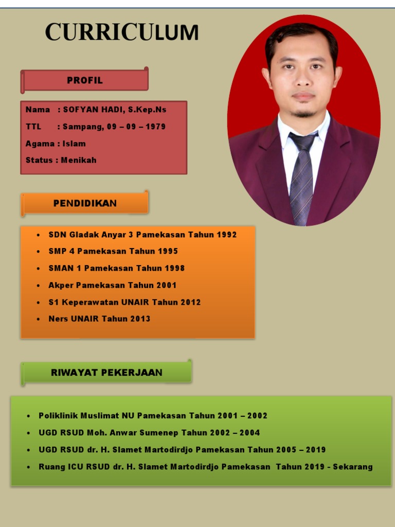 CV Sofyan | PDF | Kesehatan Holistik