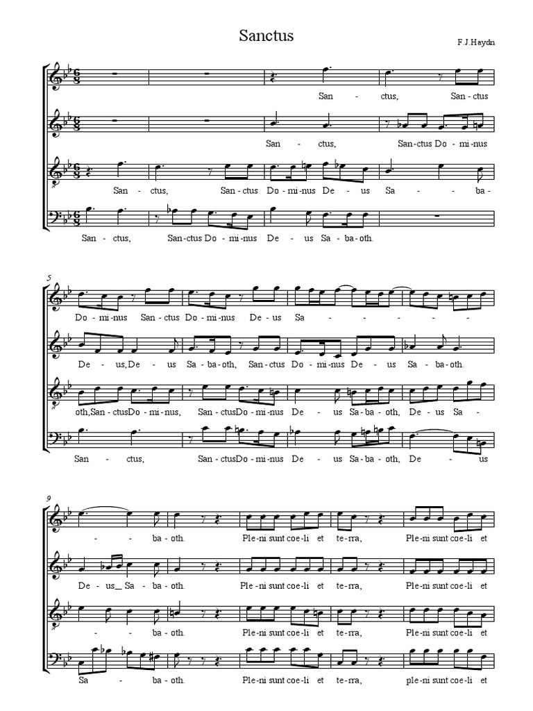 Sanctus | PDF