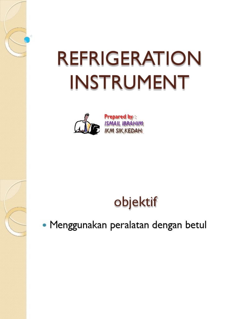 Refrigeration Instrument | PDF