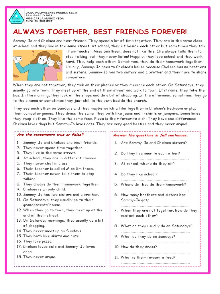 Reading Comprehension Reading Comprehension Exercises - 135395 | PDF