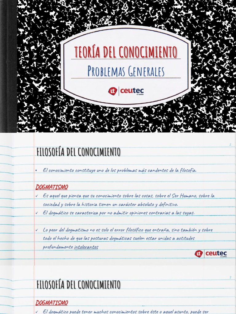Teoría Del Conocimiento - Problemas Generales | PDF | Conocimiento | Verdad