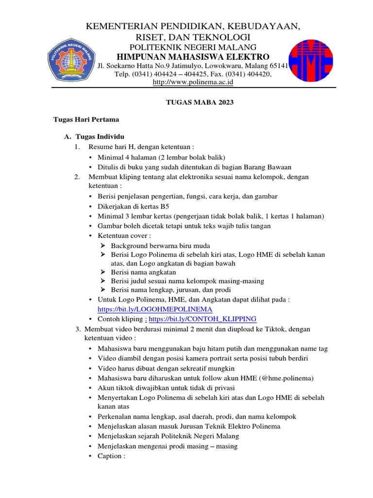 Tugas Maba 2023 | PDF
