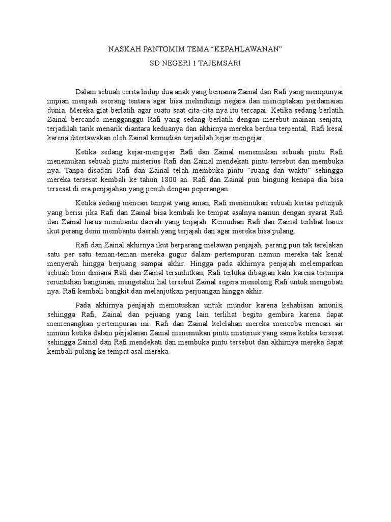 Naskah Pantomim | PDF