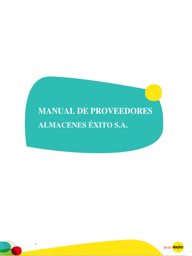 Manual Proveedores 2019 | PDF