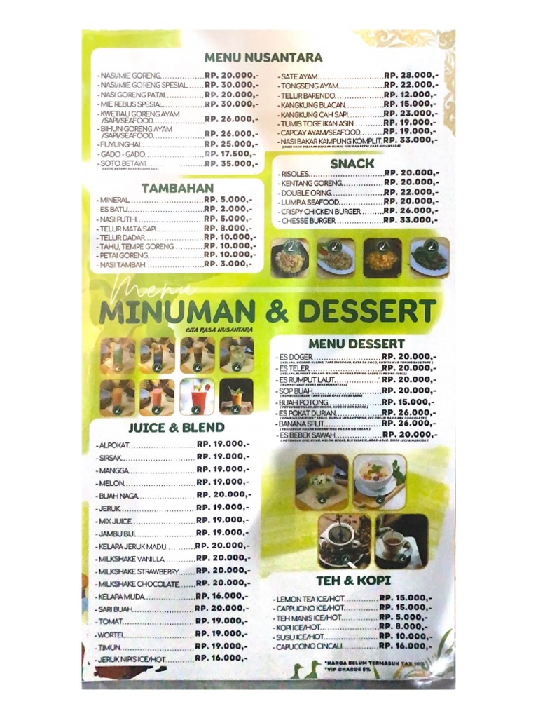 Minuman & Dessert | PDF