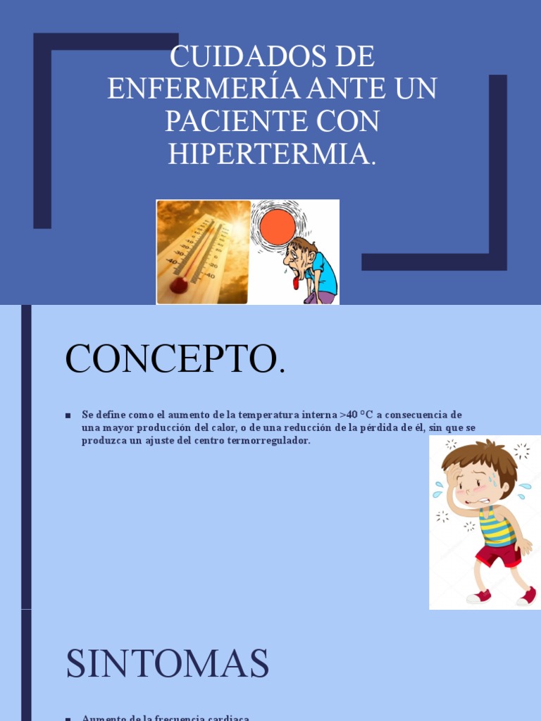 Cuidados de Enfermería en Hipertermia | PDF