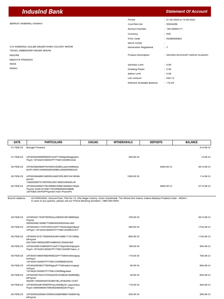 STMT Sheikh | PDF | Banking | Banking Technology