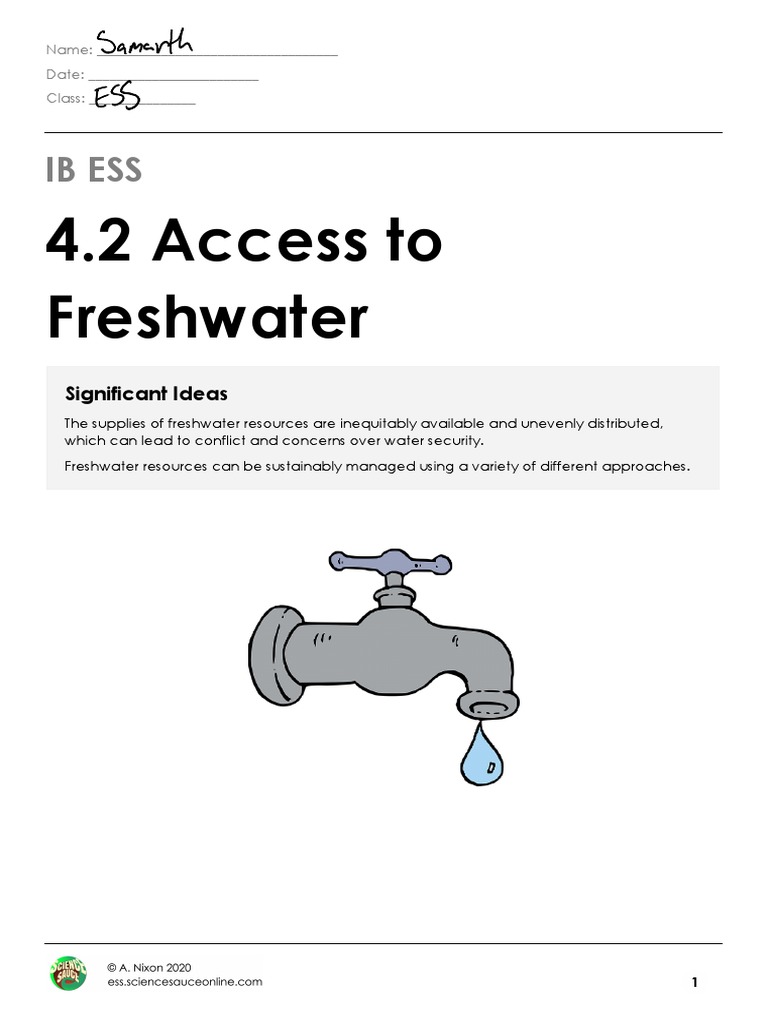 Freshwater Resources Management Guide | PDF