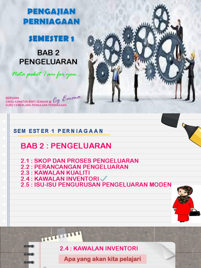 Bab 2 Pengeluaran 2.4 Kawalan Inventori | PDF