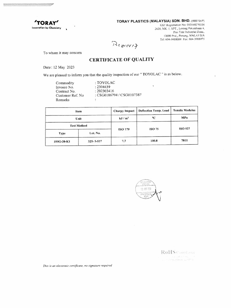 Toyolac 100g 20 k1 | PDF