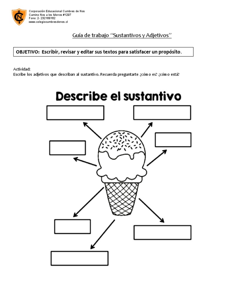 Adjetivos y sustantivos | PDF