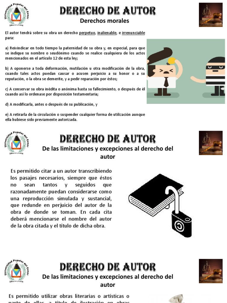 DERECHO DE AUTOR Material para Tercer Corte | PDF