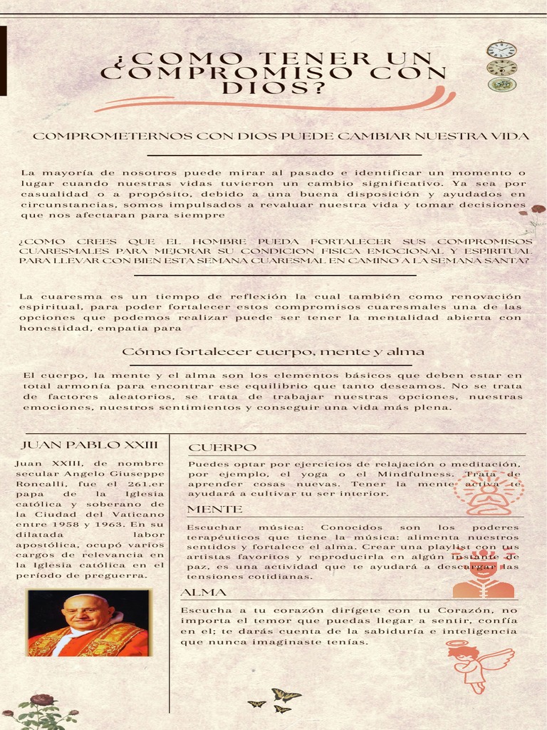 ¿Como Tener Un Compromiso Con Dios | PDF