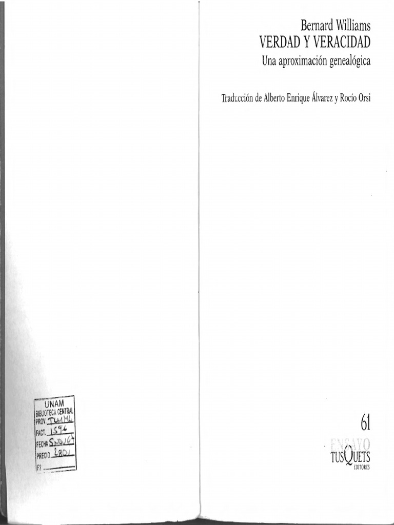 Verdad y Veracidad Cap 1 | PDF