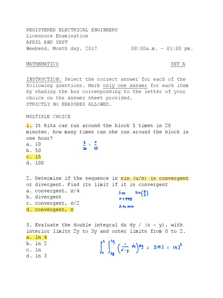 2017 MATH - Answered | PDF