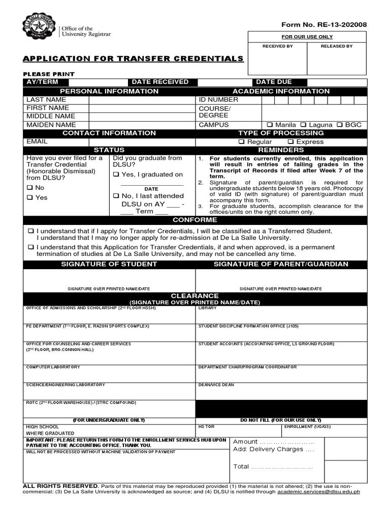 Re Transfer Credentials | PDF