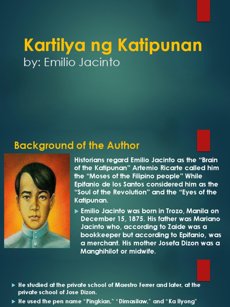 Kartilya NG Katipunan: By: Emilio Jacinto | PDF