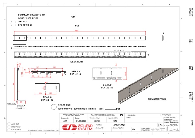 Divider SPB RF100 Summary Drawing | PDF